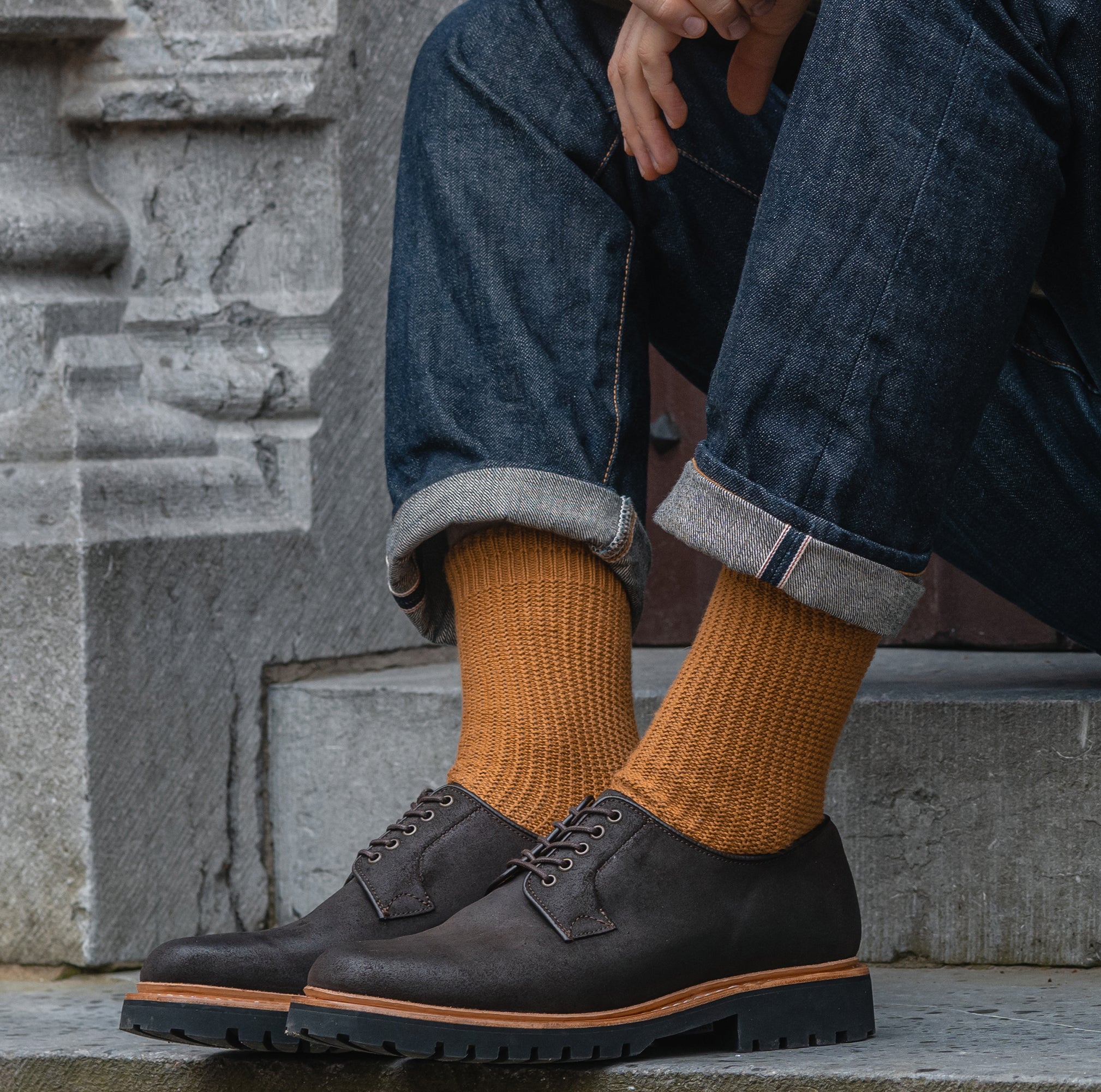 The Brawler Shoe in Truffle waxed Leather – Lennertson Shoes